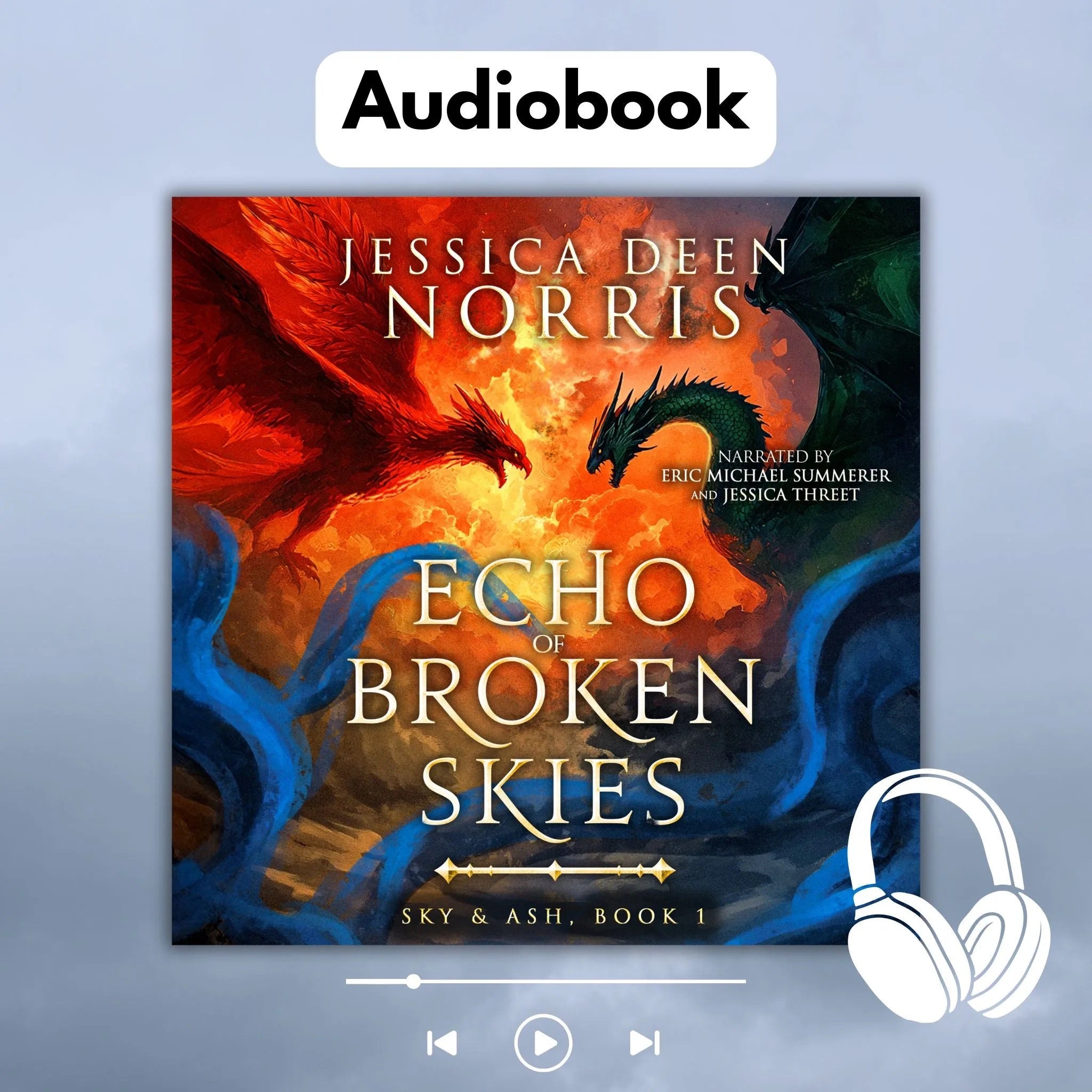 Echo of Broken Skies Audiobook (Sky & Ash Book 1) | YA Epic Fantasy ...